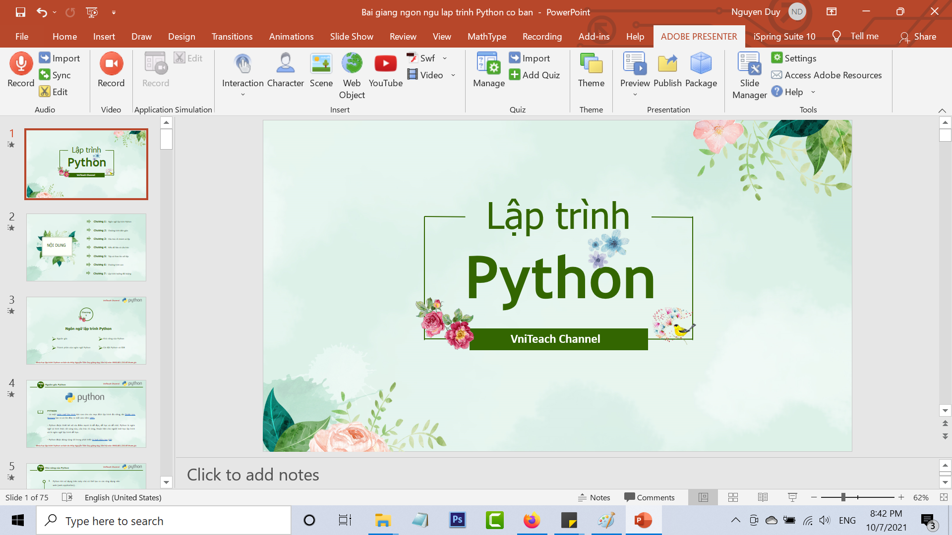 Hướng dẫn tải và cài đặt phần mềm Adobe Presenter 11 Full chi tiết ...