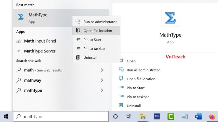 MathType 7.4.10.53 Full – Gõ công thức Toán học - VniTeach - Giáo viên 4.0