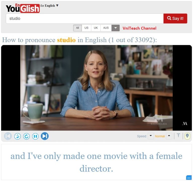 Học tốt phát âm tiếng Anh với website YouGlish - VniTeach - Giáo viên 4.0