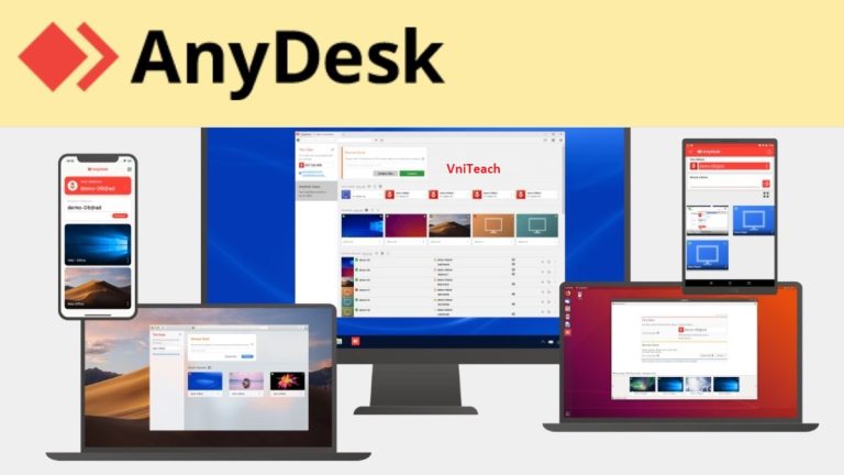 Phần mềm điều khiển máy tính từ xa AnyDesk - VniTeach - Giáo viên 4.0
