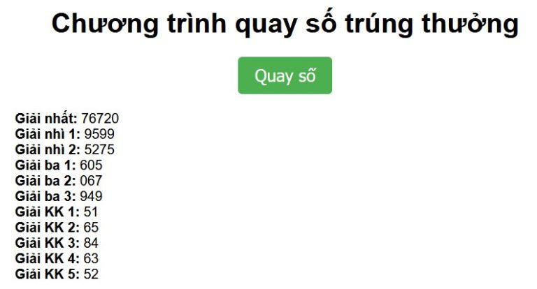 Tạo trang web quay số ngẫu nhiên bằng HTML, CSS và JavaScript ...