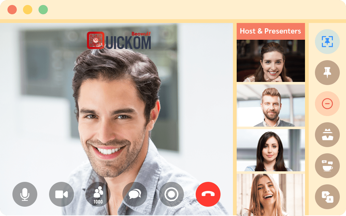 Quickom – Họp trực tuyến lên tới 1000 người - VniTeach - Giáo viên 4.0