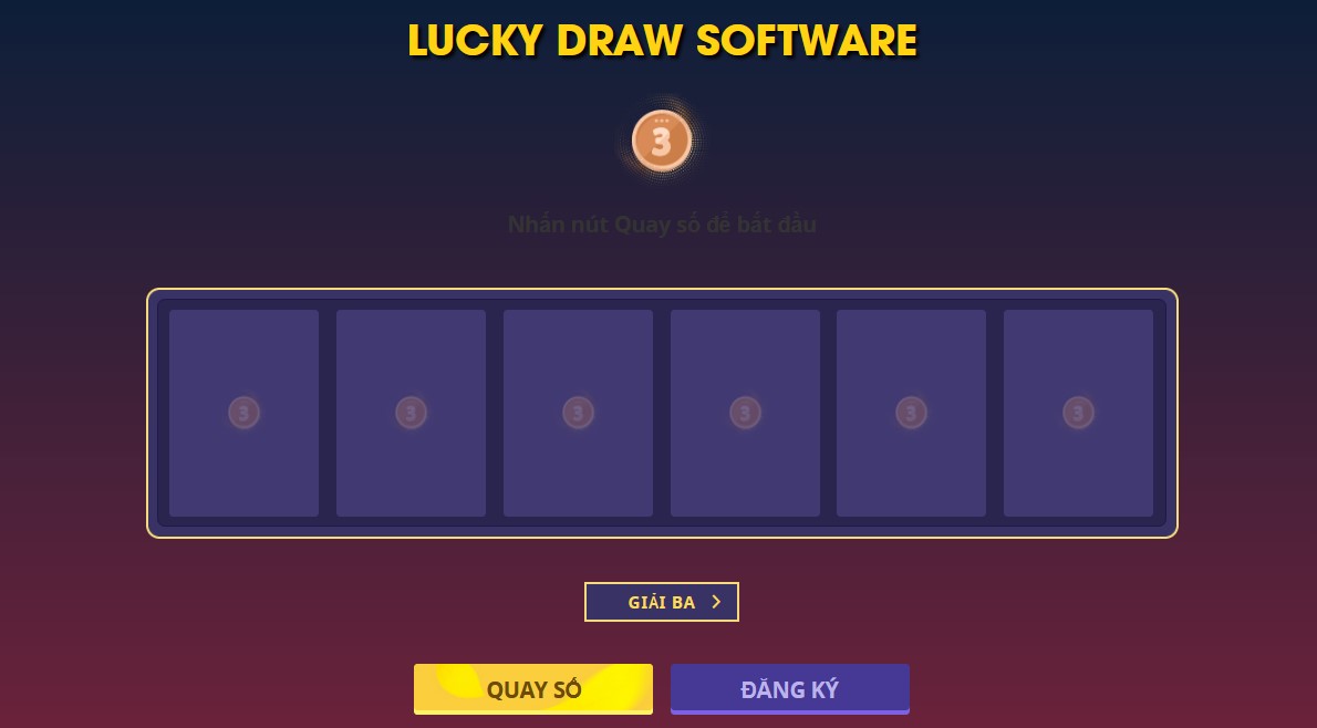 Lucky Draw – Phần mềm quay số trúng thưởng - VniTeach - Giáo viên 4.0