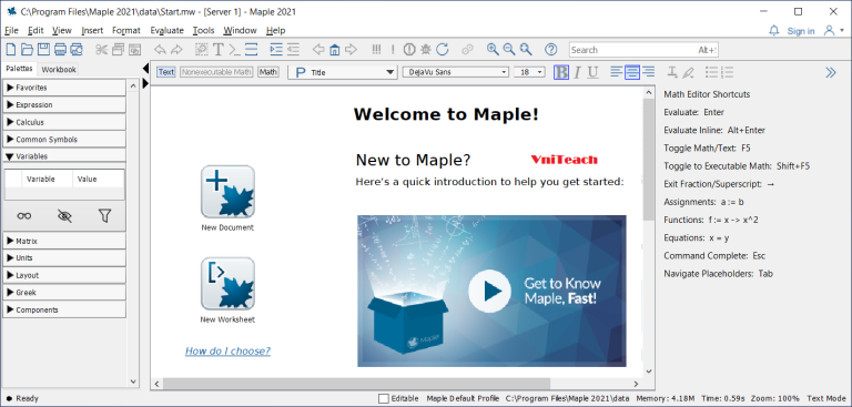 Hướng dẫn cài đặt phần mềm Toán học Maple 17 - VniTeach - Giáo viên 4.0
