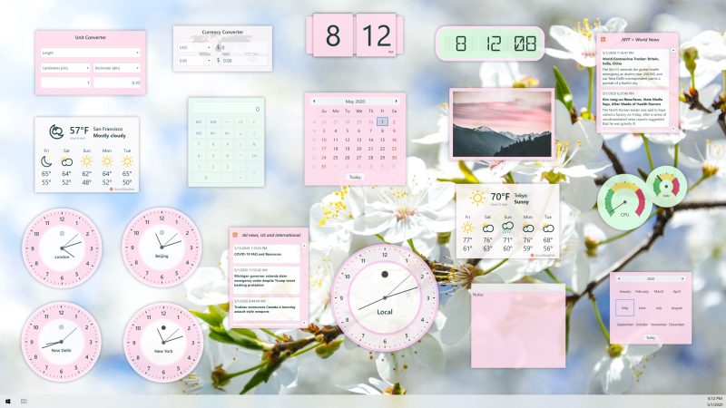 Widget Launcher – Tiện ích widget đồng hồ, thời tiết trong Windows 10 ...