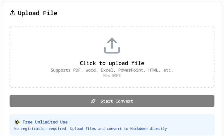 AnyToMD Là Gì? Công Cụ Chuyển Đổi PDF, Word, Excel Sang Markdown Miễn ...
